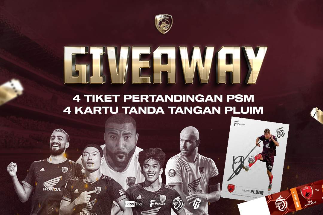 Giveaway PSM Makassar, Dapatkan Tiket dan Autograph Card Wiljan Pluim ...